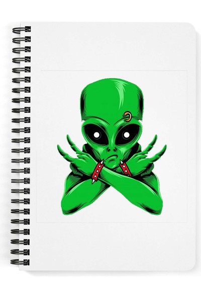 Astak Uzaylı Baskılı Ahşap Kapaklı Defter 15X20 cm DFT6047 Astak Uzaylı Baskılı Ahşap Kapaklı Defter 15X20 cm DFT6047