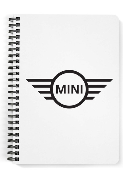 Astak Mini Cooper Baskılı Ahşap Kapaklı Defter 15X20 cm DFT408