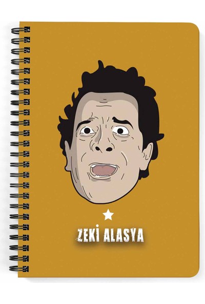 Zeki Alasya Baskılı Ahşap Kapaklı Defter 15X20 cm DFT4964