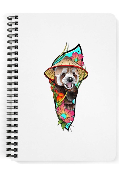 Panda Baskılı Ahşap Kapaklı Defter 15X20 cm DFT6084 Panda Baskılı Ahşap Kapaklı Defter 15X20 cm DFT6084