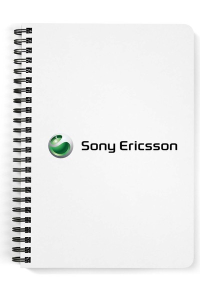 Sony Ericsson Logo Baskılı Ahşap Kapaklı Defter 15X20 cm DFT395