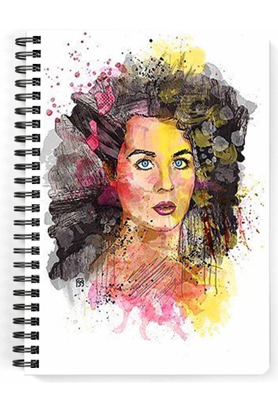 Fatma Girik Baskılı Ahşap Kapaklı Defter 15X20 cm DFT2903