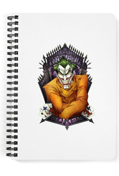 Joker Baskılı Ahşap Kapaklı Defter 15X20 cm DFT6115