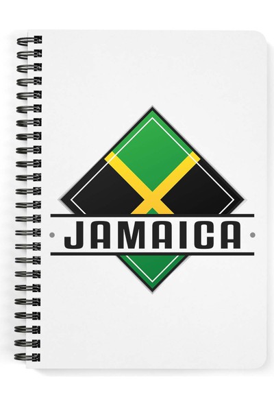 Astak Jamaıca Baskılı Ahşap Kapaklı Defter 15X20 cm DFT2244