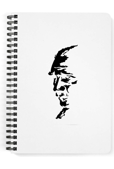 Atatürk Baskılı Ahşap Kapaklı Defter 15X20 cm DFT6150