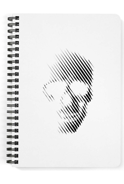 Astak Kuru Kafa Baskılı Ahşap Kapaklı Defter 15X20 cm DFT6134