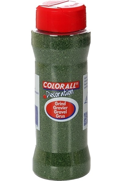 Colorall Dekorasyon Kumu - Ince Çakıl Kum 275GR. - Yeşil