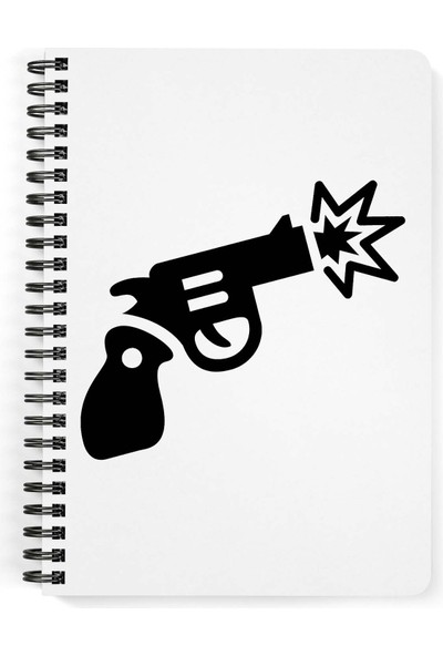 Tabanca Baskılı Ahşap Kapaklı Defter 15X20 cm DFT6280