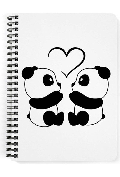 Kalp Baskılı Ahşap Kapaklı Defter 15X20 cm DFT6426