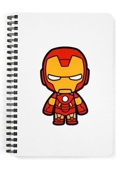 Astak Ironman Baskılı Ahşap Kapaklı Defter 15X20 cm DFT6460