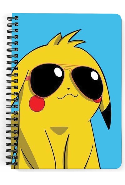 Astak Pikaçu Baskılı Ahşap Kapaklı Defter 15X20 cm DFT4982