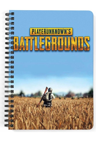 Pubg Baskılı Ahşap Kapaklı Defter 15X20 cm DFT4729