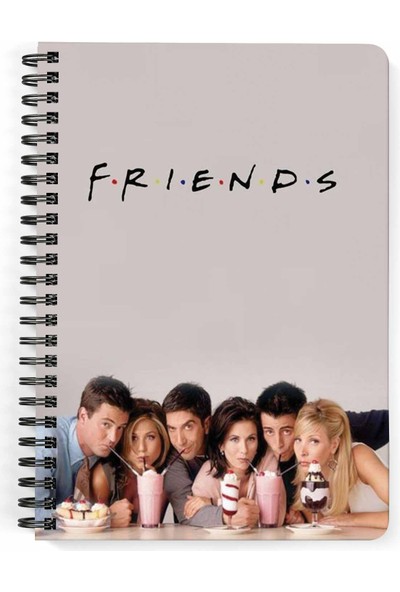 Astak Friends Baskılı Ahşap Kapaklı Defter 15X20 cm DFT4757