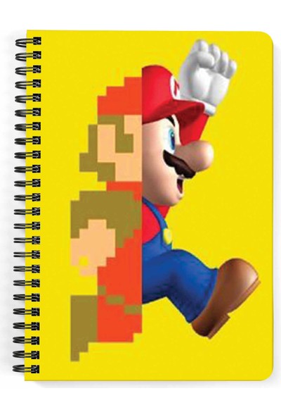 Super Mario Baskılı Ahşap Kapaklı Defter 15X20 cm DFT4735 Super Mario Baskılı Ahşap Kapaklı Defter 15X20 cm DFT4735