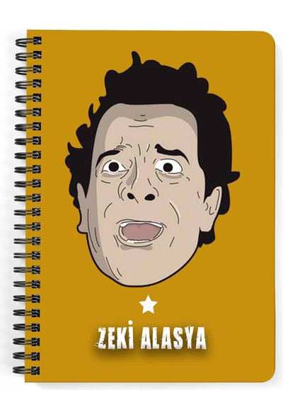 Astak Zeki Alasya Baskılı Ahşap Kapaklı Defter 15X20 cm DFT4141