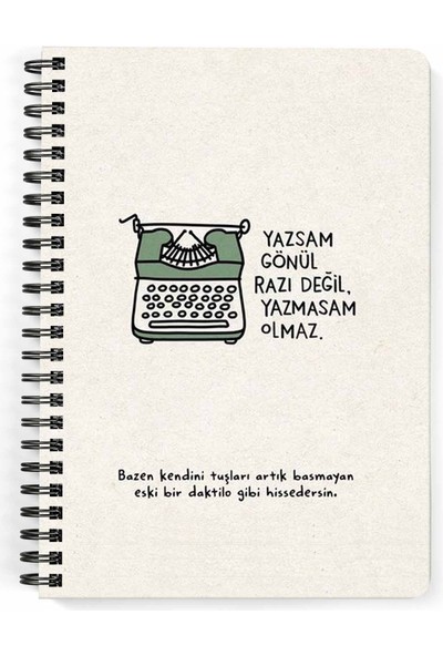 Astak Yazmasam Olmaz Baskılı Ahşap Kapaklı Defter 15X20 cm DFT4960 Astak Yazmasam Olmaz Baskılı Ahşap Kapaklı Defter 15X20 cm DFT4960