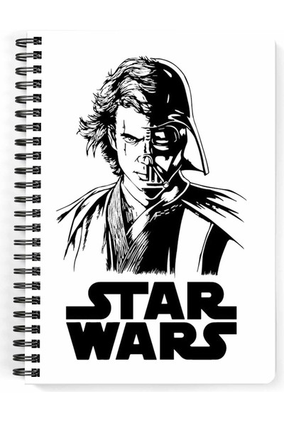Astak Star Wars Baskılı Ahşap Kapaklı Defter 15X20 cm DFT4772