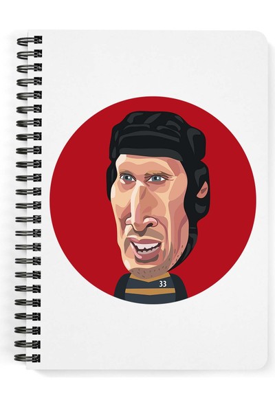 Petr Cech Baskılı Ahşap Kapaklı Defter 15X20 cm DFT1169 Petr Cech Baskılı Ahşap Kapaklı Defter 15X20 cm DFT1169