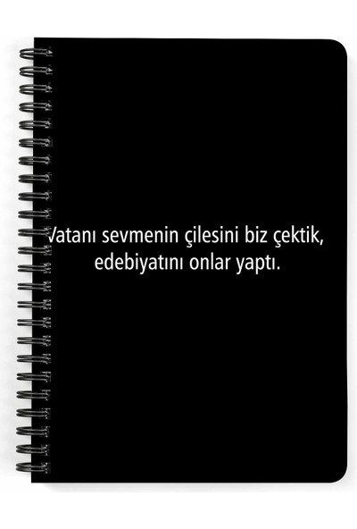 Muhsin Yazıcıoğlu Baskılı Ahşap Kapaklı Defter 15X20 cm DFT5582