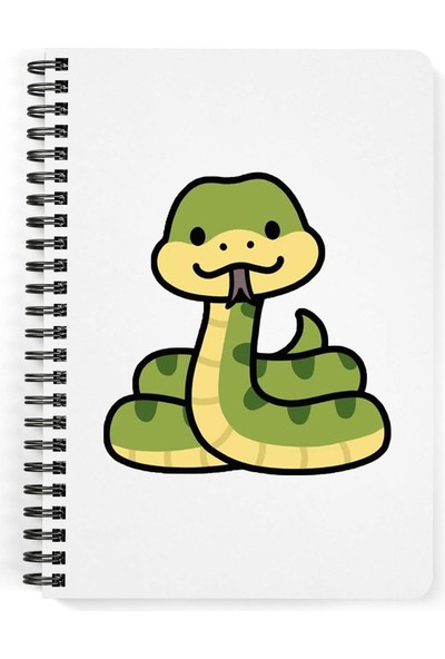 Yılan Baskılı Ahşap Kapaklı Defter 15X20 cm DFT5773 Yılan Baskılı Ahşap Kapaklı Defter 15X20 cm DFT5773