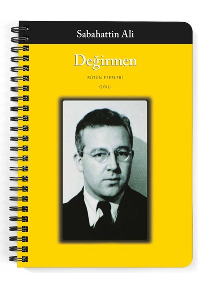 Sabahattin Ali Değirmen Baskılı Ahşap Kapaklı Defter 15X20 cm DFT5481 Sabahattin Ali Değirmen Baskılı Ahşap Kapaklı Defter 15X20 cm DFT5481