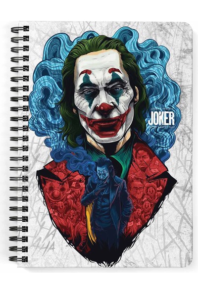 Joker Baskılı Ahşap Kapaklı Defter 15X20 cm DFT5045