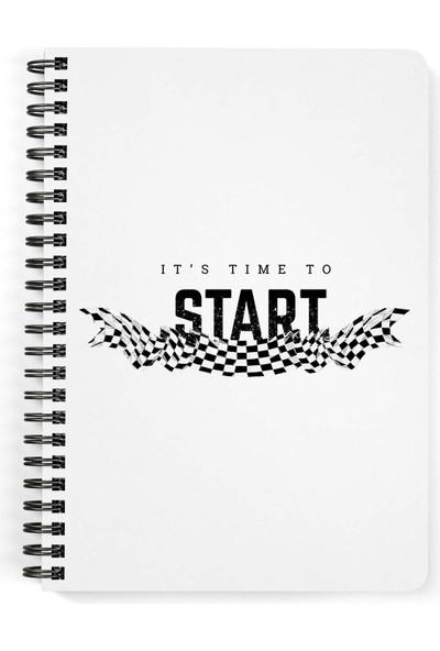 Start Baskılı Ahşap Kapaklı Defter 15X20 cm DFT1995