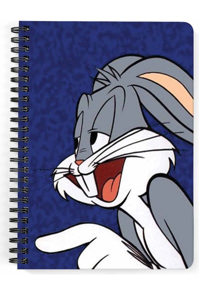 Astak Bugs Bunny Baskılı Ahşap Kapaklı Defter 15X20 cm DFT5103