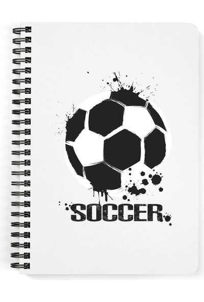 Astak Soccer Baskılı Ahşap Kapaklı Defter 15X20 cm DFT1159