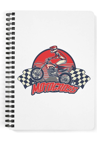 Astak Motocross Baskılı Ahşap Kapaklı Defter 15X20 cm DFT1999 Astak Motocross Baskılı Ahşap Kapaklı Defter 15X20 cm DFT1999