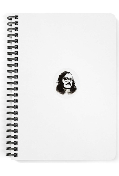 Astak Cem Karaca Baskılı Ahşap Kapaklı Defter 15X20 cm DFT1547