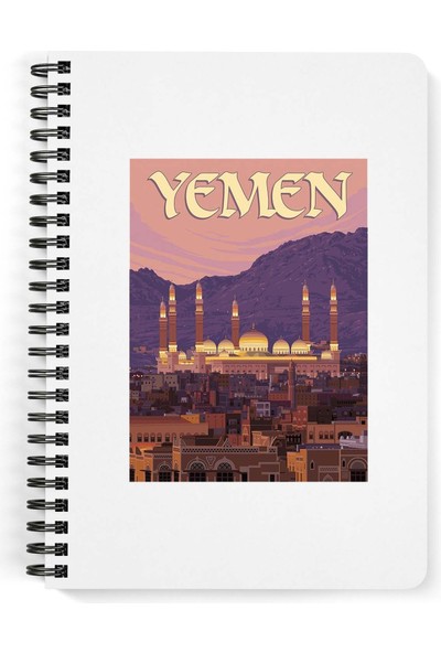 Astak Yemen Baskılı Ahşap Kapaklı Defter 15X20 cm DFT361
