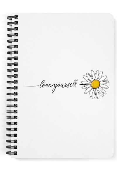 Astak Love Yourself Papatya Baskılı Ahşap Kapaklı Defter 15X20 cm DFT821 Astak Love Yourself Papatya Baskılı Ahşap Kapaklı Defter 15X20 cm DFT821