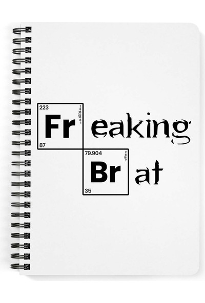Astak Freaking Brat Baskılı Ahşap Kapaklı Defter 15X20 cm DFT1147