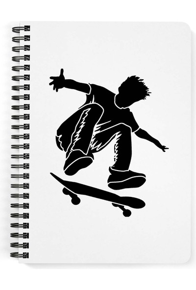 Kaykay Baskılı Ahşap Kapaklı Defter 15X20 cm DFT5936 Kaykay Baskılı Ahşap Kapaklı Defter 15X20 cm DFT5936