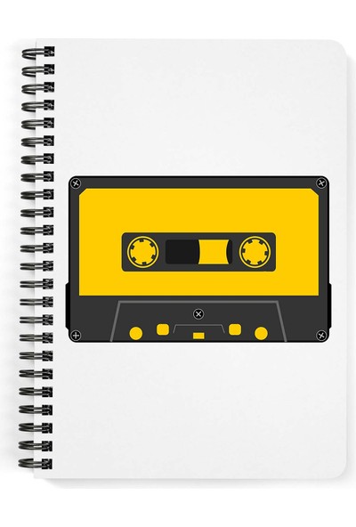 Astak Kaset Baskılı Ahşap Kapaklı Defter 15X20 cm DFT1621