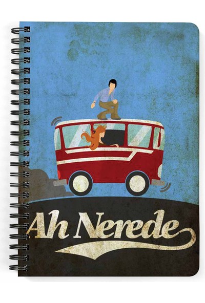 Ah Nerede Baskılı Ahşap Kapaklı Defter 15X20 cm DFT5015 Ah Nerede Baskılı Ahşap Kapaklı Defter 15X20 cm DFT5015