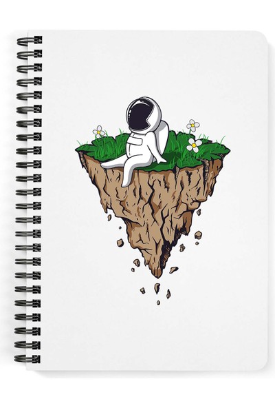 Uzayda Yaşam Baskılı Ahşap Kapaklı Defter 15X20 cm DFT1952 Uzayda Yaşam Baskılı Ahşap Kapaklı Defter 15X20 cm DFT1952