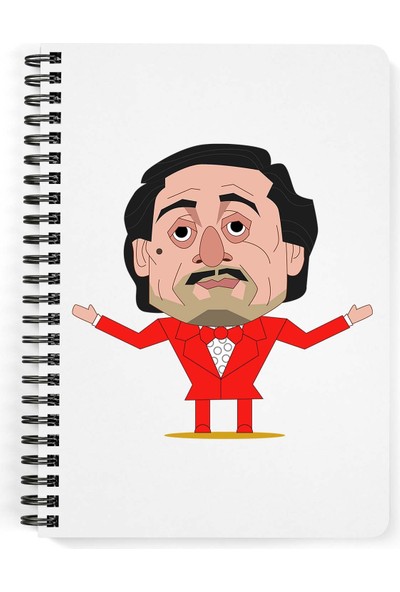 Robert Downey Jr.baskılı Ahşap Kapaklı Defter 15X20 cm DFT1089