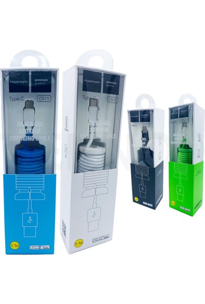 Myglobal Type-C Hızlı Kablo 1.1 Metre Powerway CX11 Myglobal Type-C Hızlı Kablo 1.1 Metre Powerway CX11