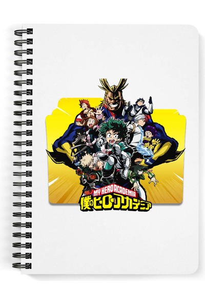 My Hero Acedemia Baskılı Ahşap Kapaklı Defter 15X20 cm DFT458