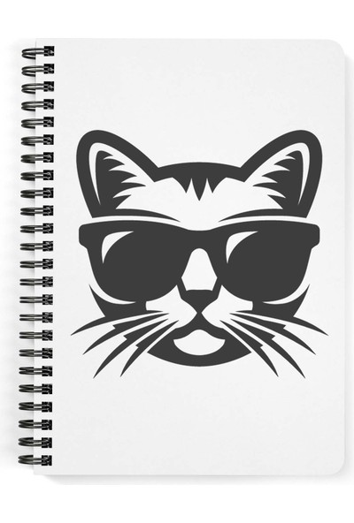 Astak Gözlüklü Kedi Baskılı Ahşap Kapaklı Defter 15X20 cm DFT835 Astak Gözlüklü Kedi Baskılı Ahşap Kapaklı Defter 15X20 cm DFT835