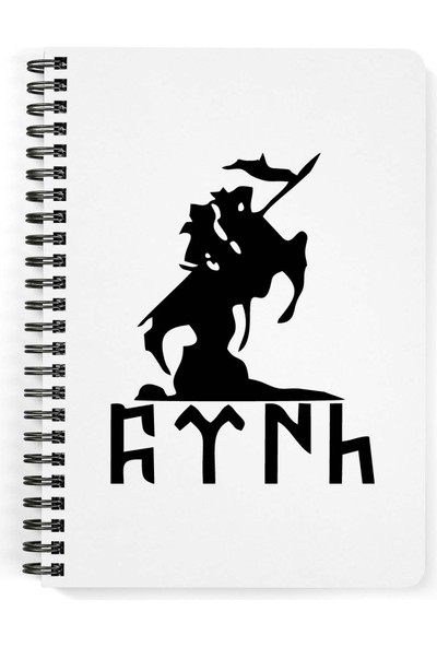 Göktürkçe Türk Baskılı Ahşap Kapaklı Defter 15X20 cm DFT1474 Göktürkçe Türk Baskılı Ahşap Kapaklı Defter 15X20 cm DFT1474