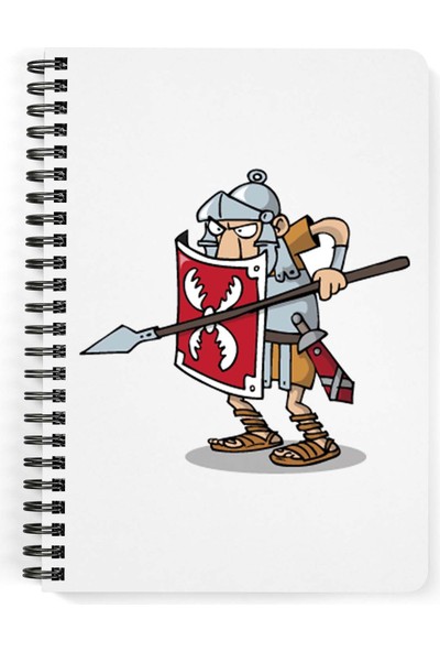 Astak Savaşçı Baskılı Ahşap Kapaklı Defter 15X20 cm DFT1303