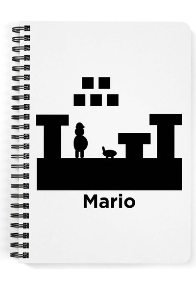 Mario Baskılı Ahşap Kapaklı Defter 15X20 cm DFT1739