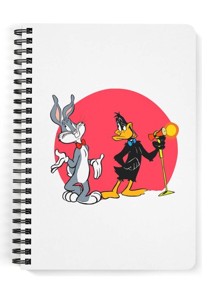 Astak Bugs Bunny Baskılı Ahşap Kapaklı Defter 15X20 cm DFT218