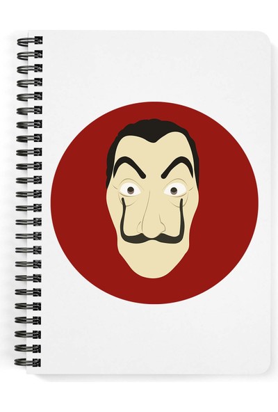 La Cas De Papel Baskılı Ahşap Kapaklı Defter 15X20 cm DFT1125 La Cas De Papel Baskılı Ahşap Kapaklı Defter 15X20 cm DFT1125