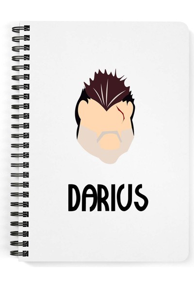 Darius Baskılı Ahşap Kapaklı Defter 15X20 cm DFT1803