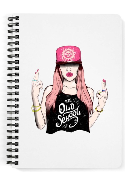 Hiphop Girl Baskılı Ahşap Kapaklı Defter 15X20 cm DFT1651 Hiphop Girl Baskılı Ahşap Kapaklı Defter 15X20 cm DFT1651