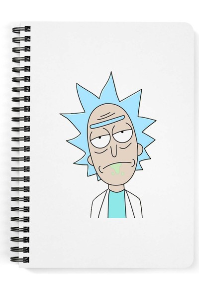 Rick And Morty Baskılı Ahşap Kapaklı Defter 15X20 cm DFT58020